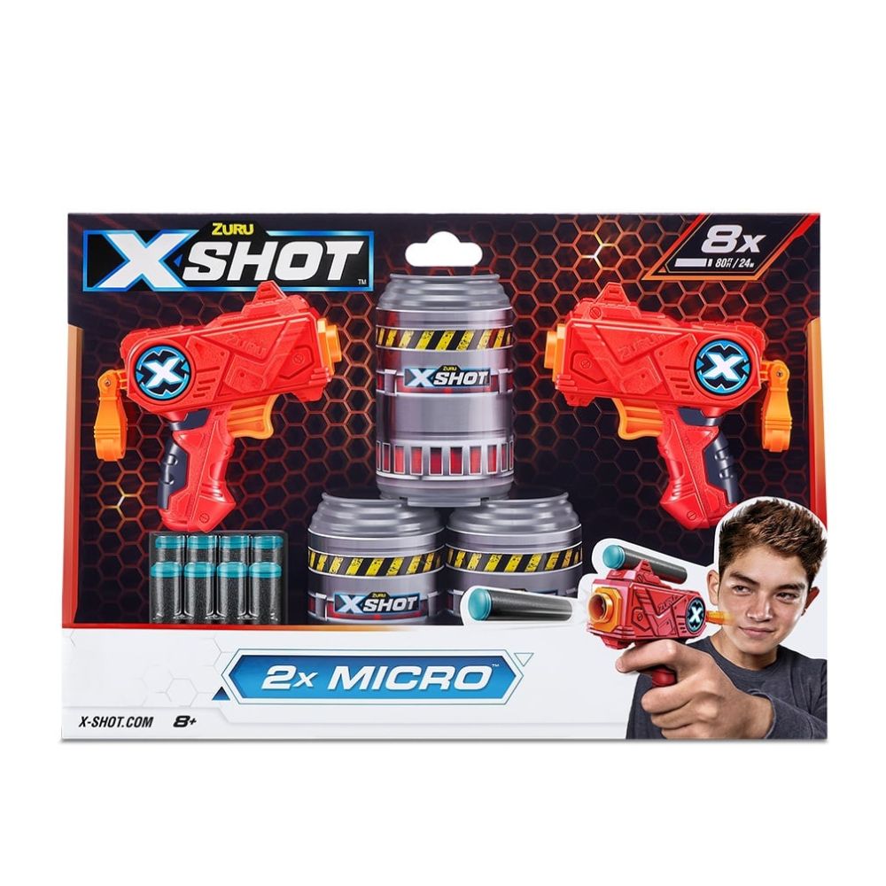 X-SHOT PACK X2 LANZADOR DE DARDOS MICRO – Pharmax